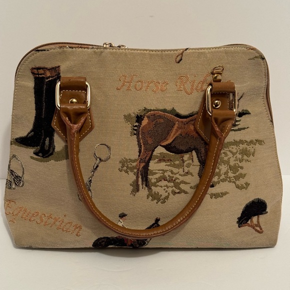 Signare | Bags | Signare Equestrian Horse Ride Arched Two Handle Foot ...